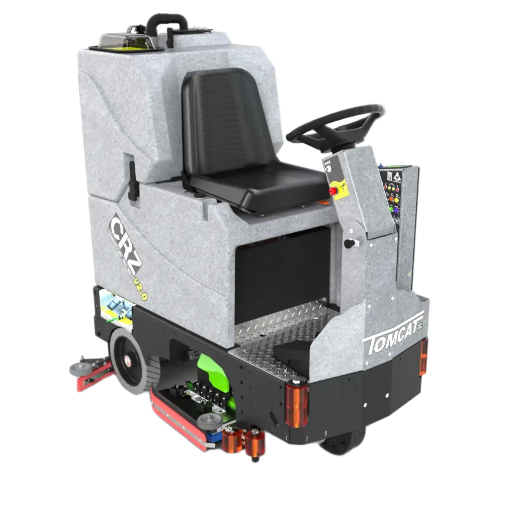 Tomcat CRZ v2.2 28" EDGE Ride-On Scrubber | Cleaning Machines